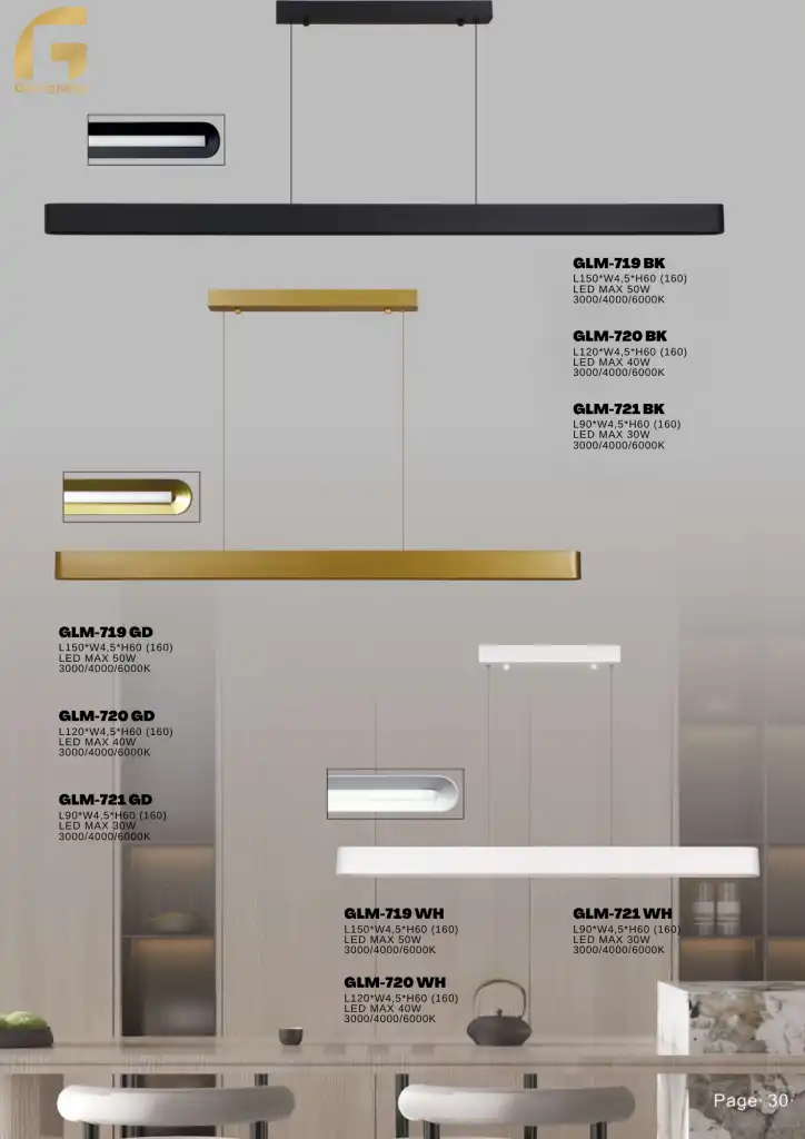 GLM-719 BK | GLM-719 GD | GLM-719 WH | GLM-720 BK | GLM-720 GD | GLM ...