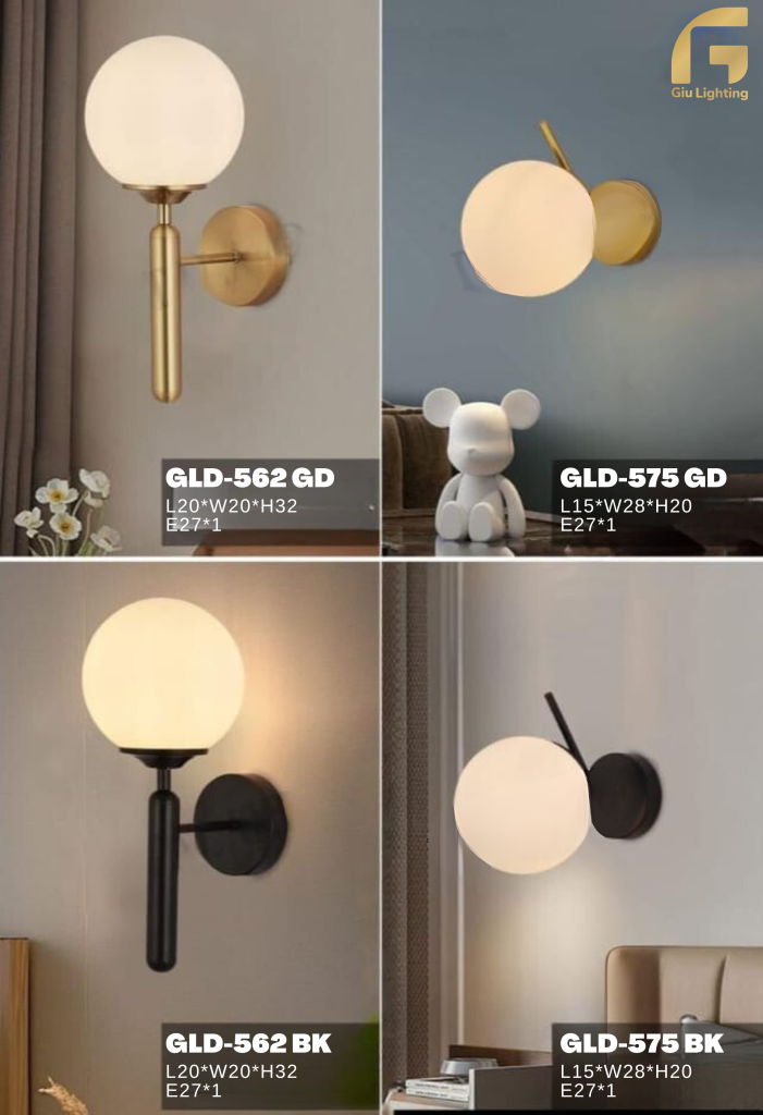 GLD-562 GD | GLD-562 B | GLD-575 GD | GLD-575 BK - Giu Lighting